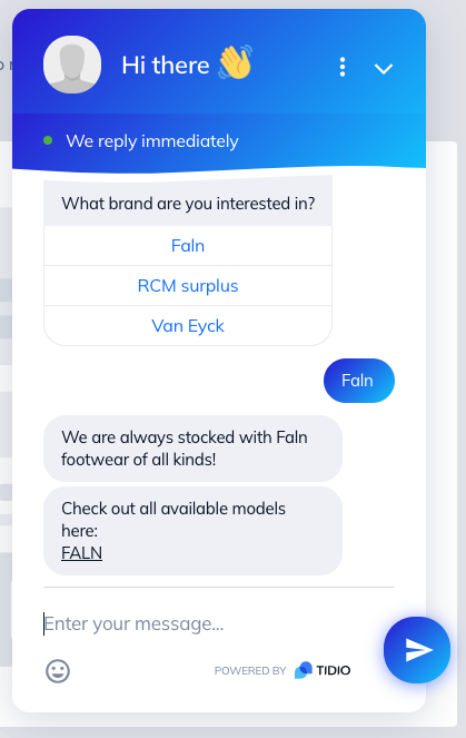 Contact Properties – Tidio