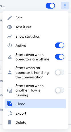 My Flows Section – Tidio
