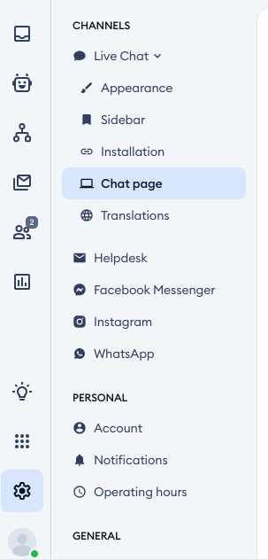 Start using the Tidio panel – Tidio