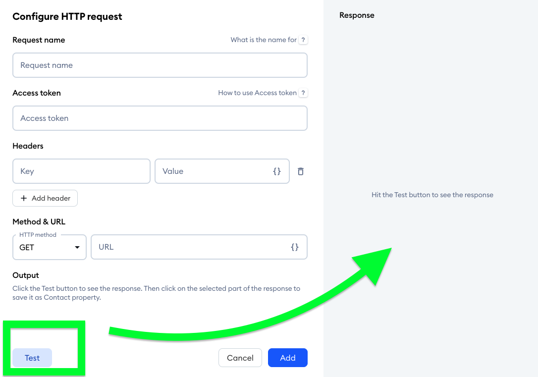Flows: Making an API call (HTTP request) – Tidio