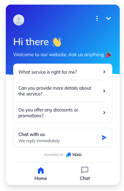 Customize your chat widget – Tidio