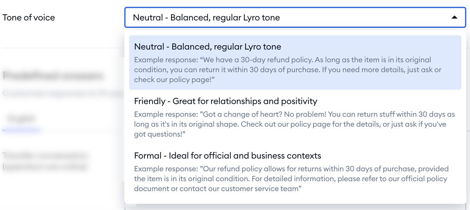 Lyro Guidance – Tidio