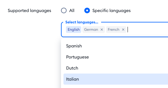 Lyro Multilanguage support – Tidio