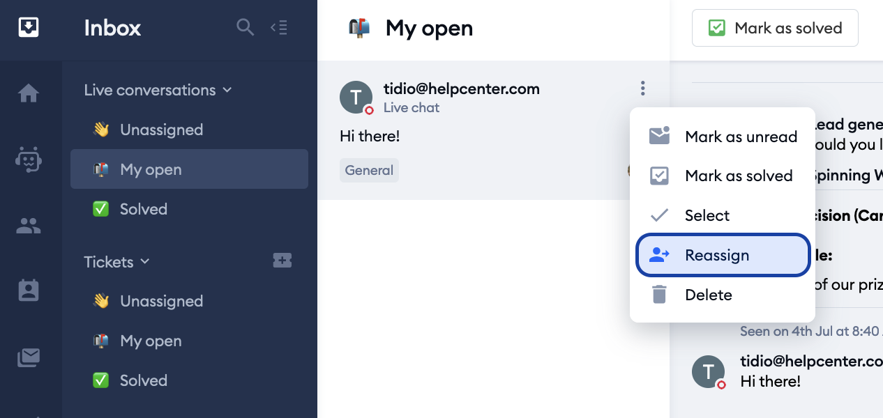 Start Using the Tidio Panel – Tidio